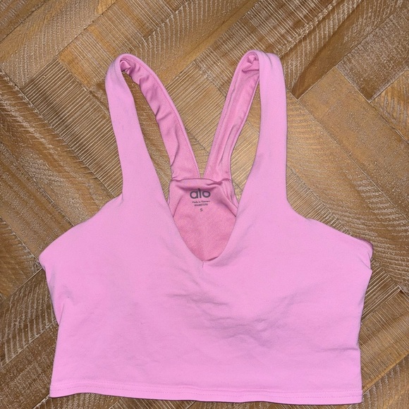 ALO Yoga | Tops | Alo Pink Real Bra Tank | Poshmark